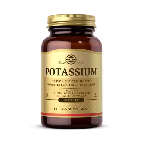 Solgar Potassium 99 Mg 100 Tablets Maple Herbs