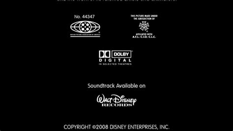 Walt Disney Pictures Logo 2008