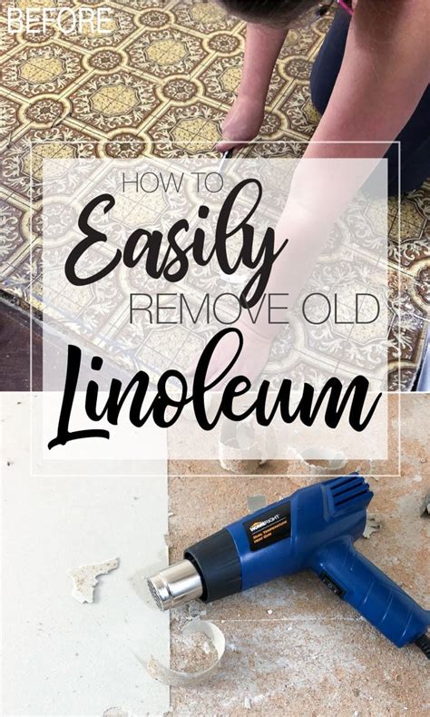 How To Easily Remove Linoleum Houseful Of Handmade