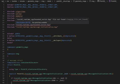 No Such File Or Directory Geometry Msgs Point32 Ros2 Basics In 5 Days Humble C The