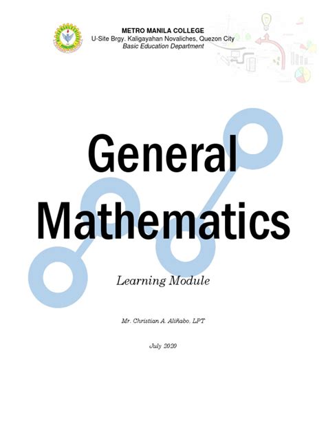 Module 2 General Mathematics Rational Functions Pdf Equations Function Mathematics