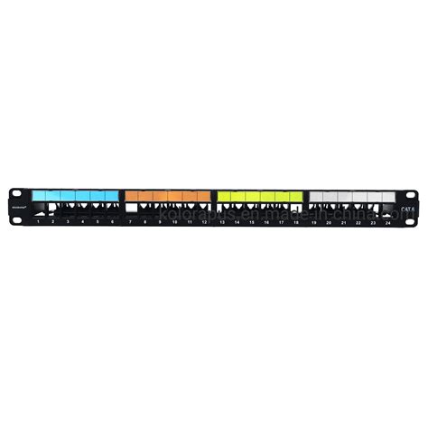 24 Ports CAT6 Unshielded Patch Panel Distribution Frame Modular Distribution Frame And Patch