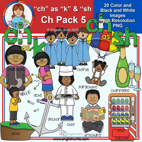 Clip Art Digraph Ch Pack Ch As K Sh Sound Made By Teachers