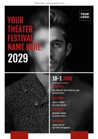 Modelos Gratuitos De Cartazes De Peças De Teatro