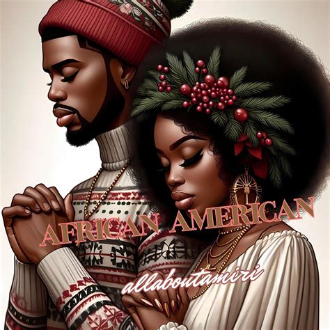 African American Praying Hands Christmas Holiday Season Art 30 Png