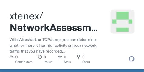 GitHub Xtenex NetworkAssessment With Wireshark Or TCPdump You Can Determine Whether There Is