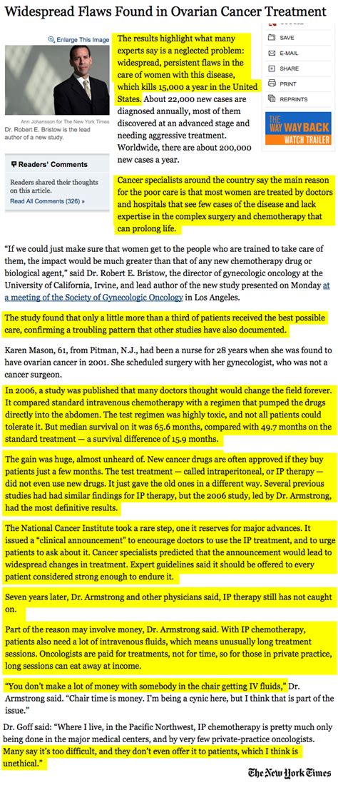 Barry Glazer Ovarian Cancer Research 1 The Law Office Of Barry Glazer