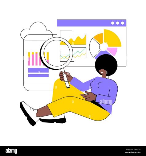 data driven business model abstract concept vector illustration data