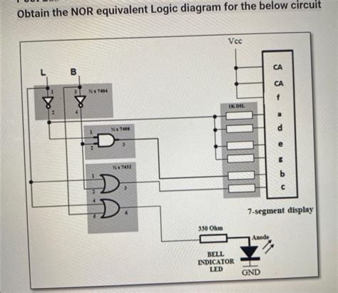 Obtain The NOR Equivalent Logic Diagram For The Below Chegg