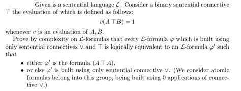 solved given is a sentential language l consider a binary