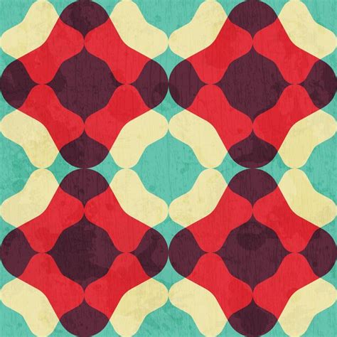 Premium Vector Retro Geometric Seamless Pattern