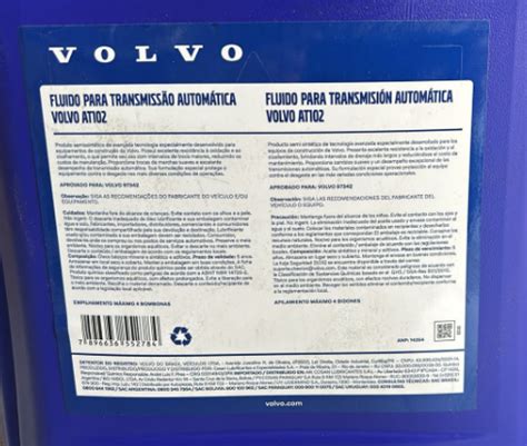 VOLVO Automatic transmission Fluid 97342 AT102 - Óleo de Transmissão ...
