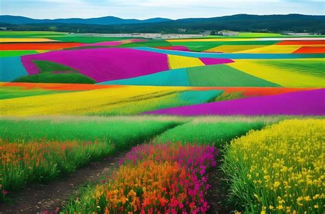 premium photo fields of color