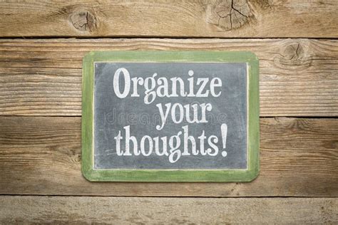 Organize Your Thoughts Stock Image Image Of Wood Plank 46349715