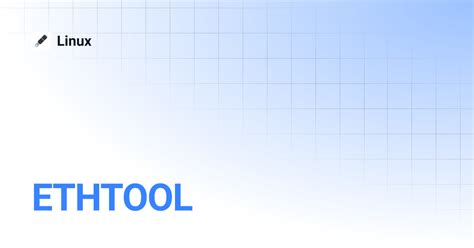Ethtool Linux