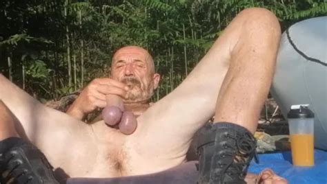 Guy Spreading Legs Showing Cock And Balls Outdoors Xhamster