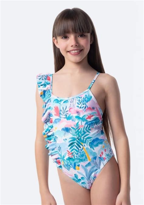 Bañador Estampado Con Volante De Niña Tex Ofertas Carrefour Online