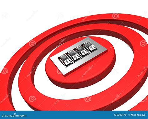 accessing the target code number lock stock illustration illustration of internet information