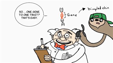 Genetics Cartoon Drawing