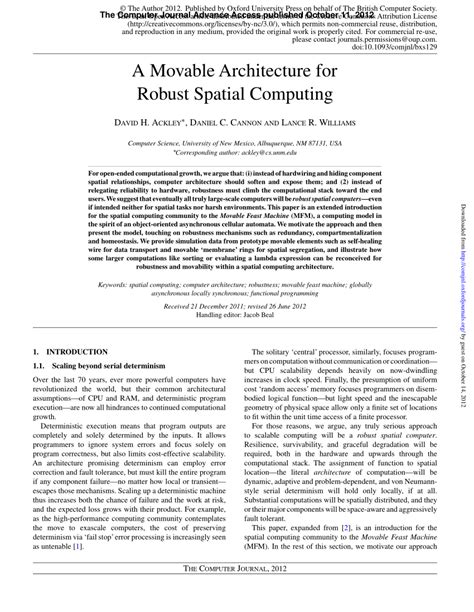 pdf a movable architecture for robust spatial computing