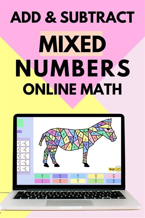 Add And Subtract Mixed Numbers Activity Math Fraction Activities Subtraction Adding And