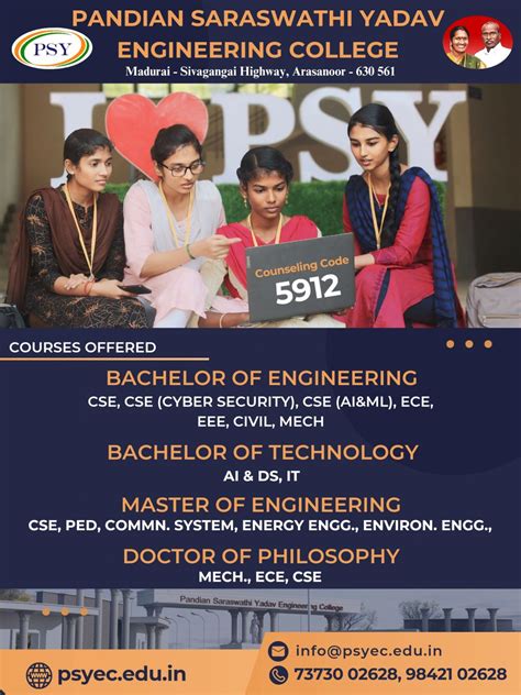 Pandian Saraswathi Yadav Engineering College On Linkedin Engineering