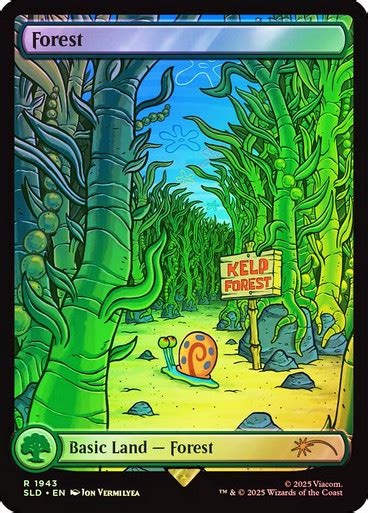Forest Spongebob Secret Lair 1943 Full Art Promo General Star City Games