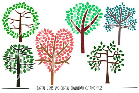 Tree SVG DXF EPS PNG Files