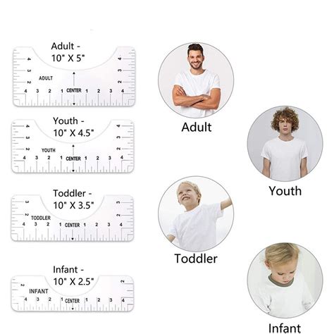 Lolo T Shirt Alignment Ruler Alignment Tool Chart Grandado