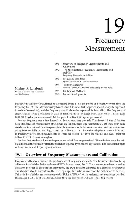 PDF Frequency Measurement