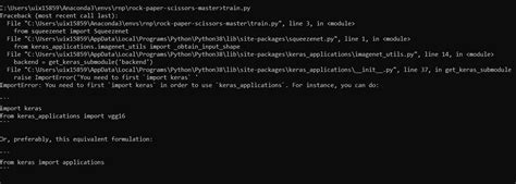 From Keras Applications Imagenet Utils Import Obtain Input Shape Importerror Cannot Import