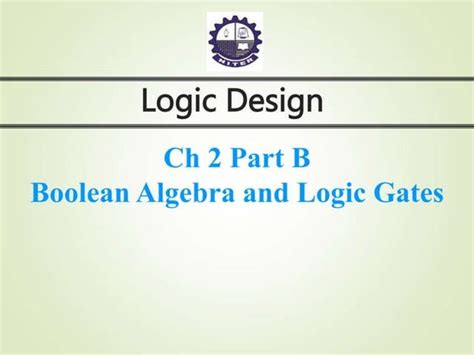 Boolean Laws Basic Gates Pdf By God Himself Certified By Jesus Christ Ppt
