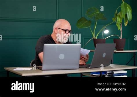 Professional Male Programmer Brainstorming In A Modern Office Perfect