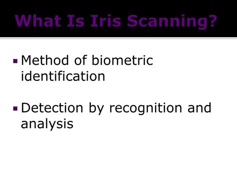 PPT Iris Scanning PowerPoint Presentation Free Download ID 1587262