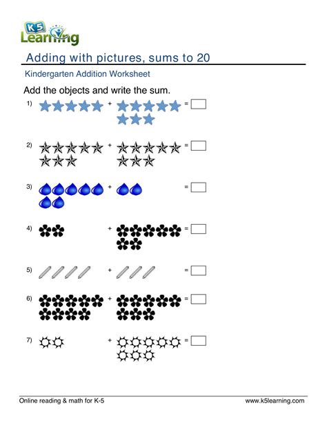 Adding Using Objects Add The Objects Up To 20 With Pictures