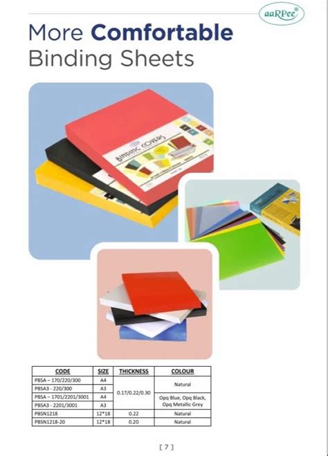 Plastic Classik Straight Line Binding Sheet Size A4 At ₹ 155kg In Mumbai