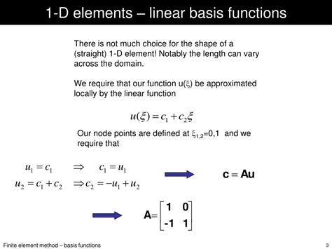 ppt finite elements basis functions powerpoint presentation free