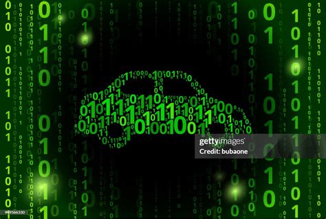 Car Binary Code Vector Pattern Background High Res Vector Graphic