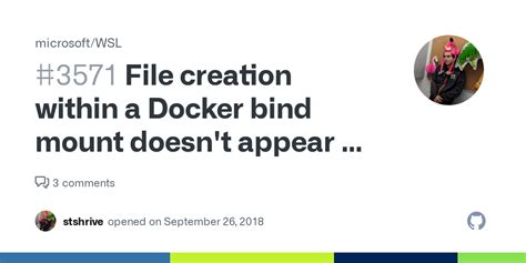 File Creation Within A Docker Bind Mount Doesnt Appear In Wsl Until