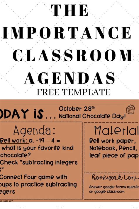Effective Classroom Agendas For Middle School Teachers