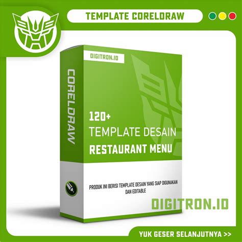 Jual Template Desain Restaurant Menu Menu Restoran Editable