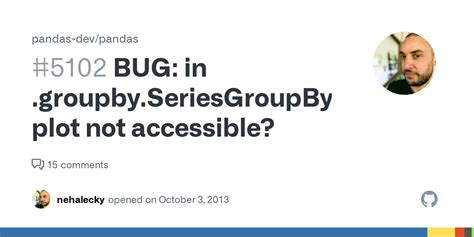 Bug In Groupbyseriesgroupby Plot Not Accessible · Issue 5102 · Pandas Devpandas · Github