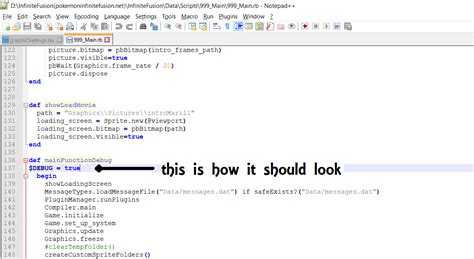 Enabling Pokemon Infinite Fusion Debug Mode A Complete Trainers Guide Pokemoncoders