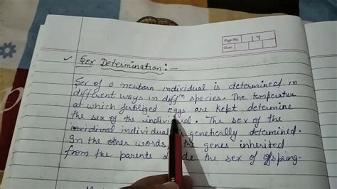 Class 10 Inheritance Of Traits And The Sex Determination Youtube