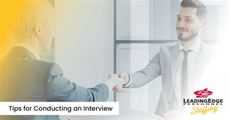 Tips For Conducting An Interview Leadingedge Personnel