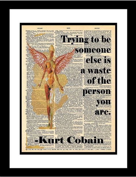 Us Free Shipping Kurt Cobain Quote Printed On By Rareartprints Quote
