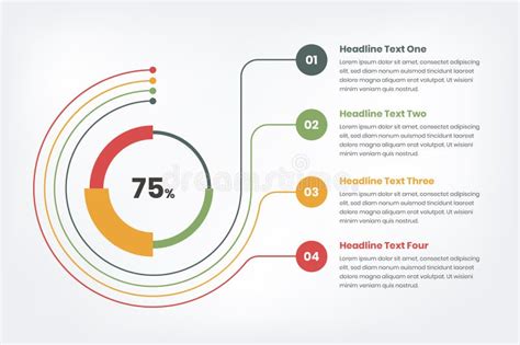 graph overview and data presentation infographic template design stock