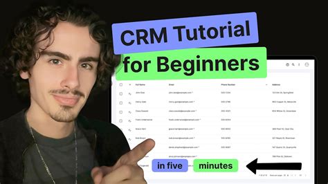 Easy Crm Tutorial For Beginners Youtube