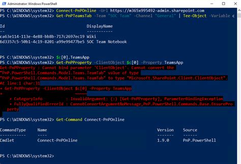 BUG Cannot Use Get PnPProperty To Get Properties Of Teams Tabs Issue Pnp Powershell