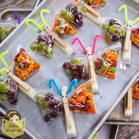 Menu Musings Of A Modern American Mom Butterfly Snack Bags